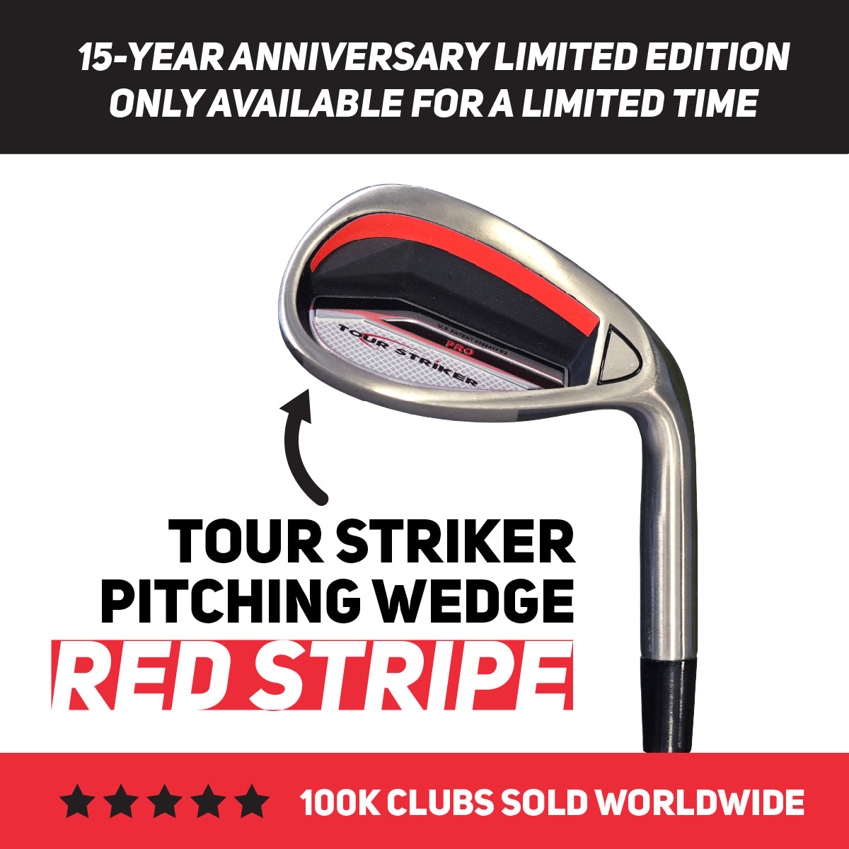 Tour Striker Pitching Wedge RED STRIPE - 15th ANNIVERSARY – Tour ...